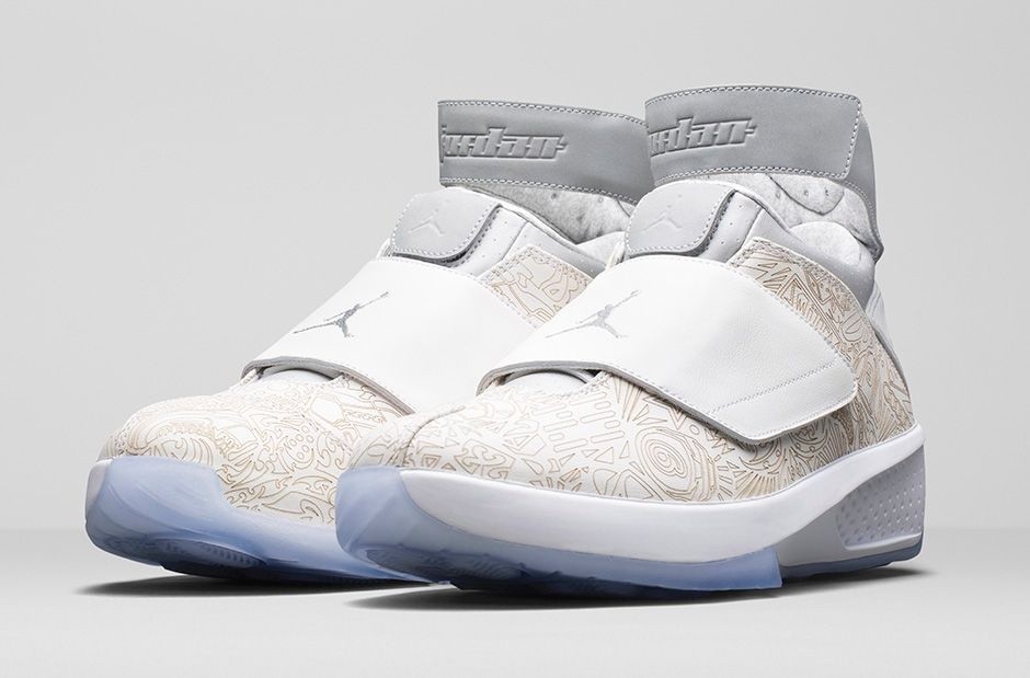 Air Jordan 20 - Laser White Metallic Silver 743991-100 - Febbuy